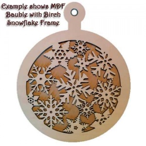 Giant Round Christmas Bauble MDF Wood Shape
